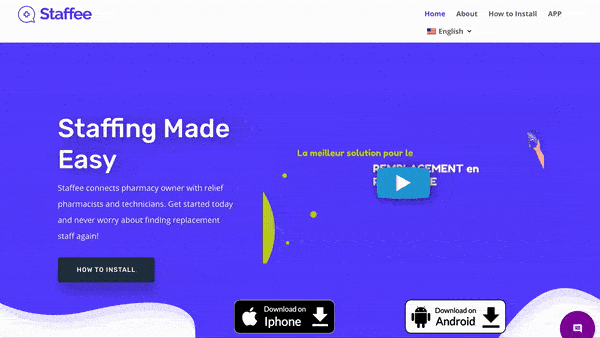 Staffee - Remplacement en pharmacie